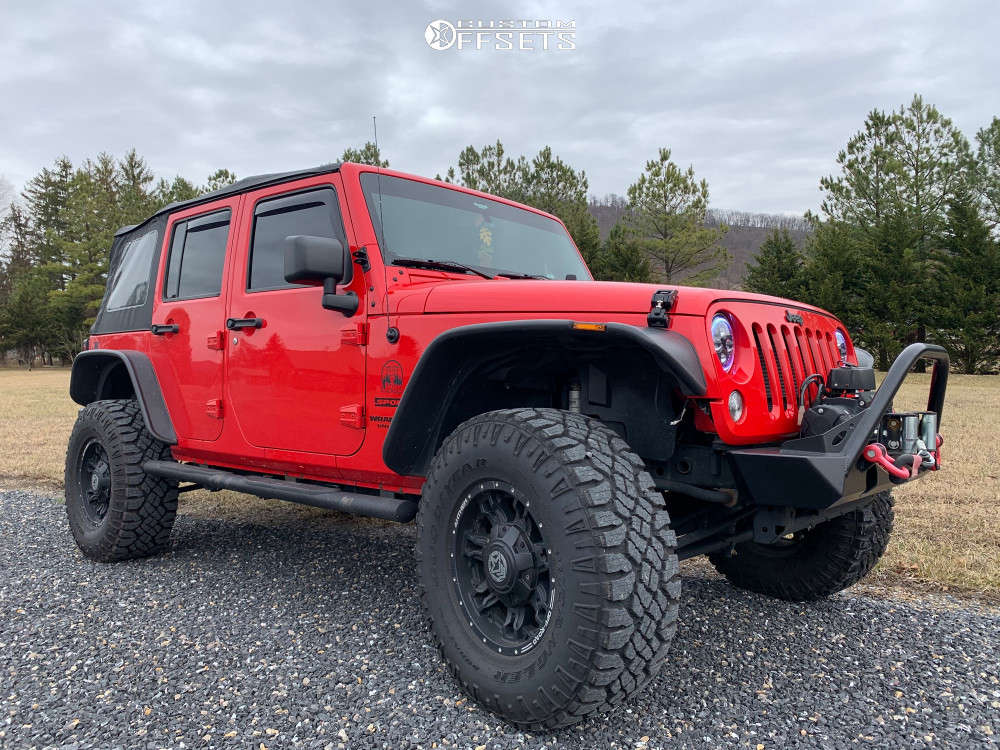 2016 Jeep Wrangler JK with 17x9 -12 Anthem Off-Road Aviator and 315 ...