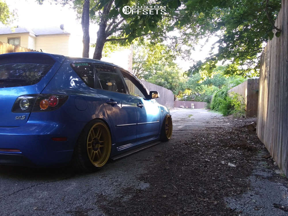 2005 Mazda 3 with 16x9.5 22 MST Suzuka and 205/40R16 Achilles Atr Sport ...