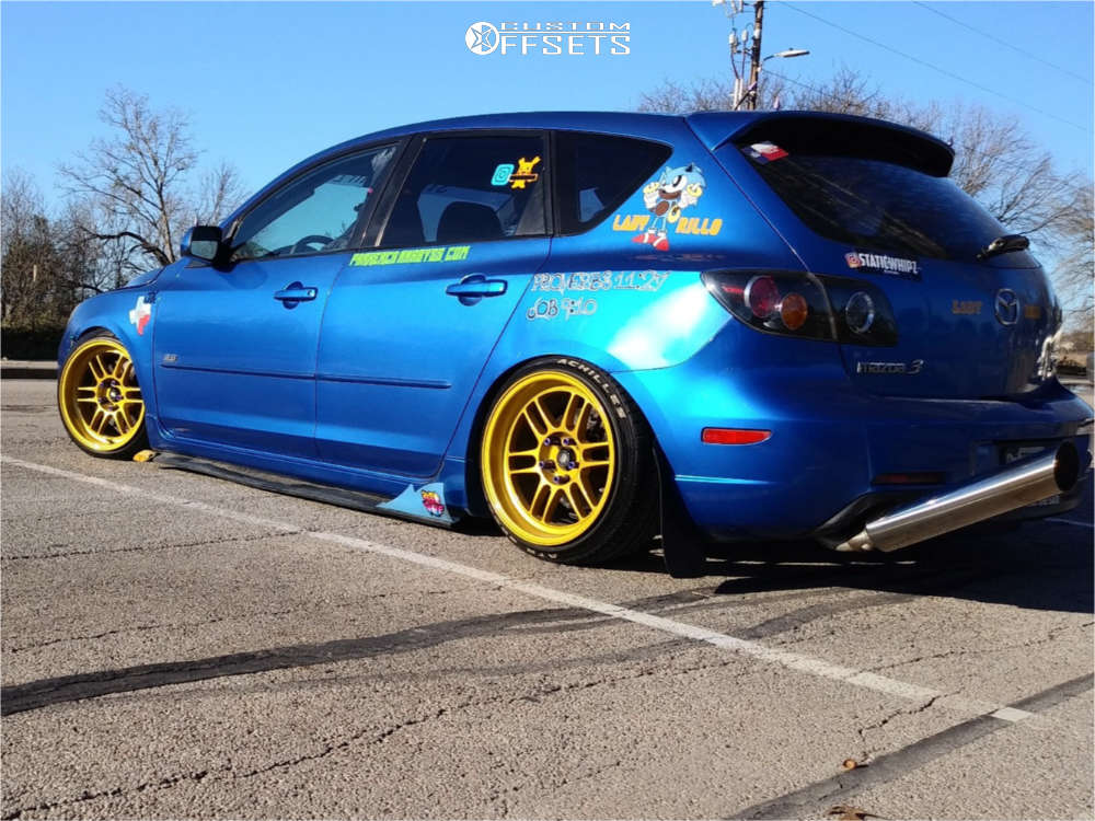 2005 Mazda 3 with 16x9.5 22 MST Suzuka and 205/40R16 Achilles Atr Sport ...