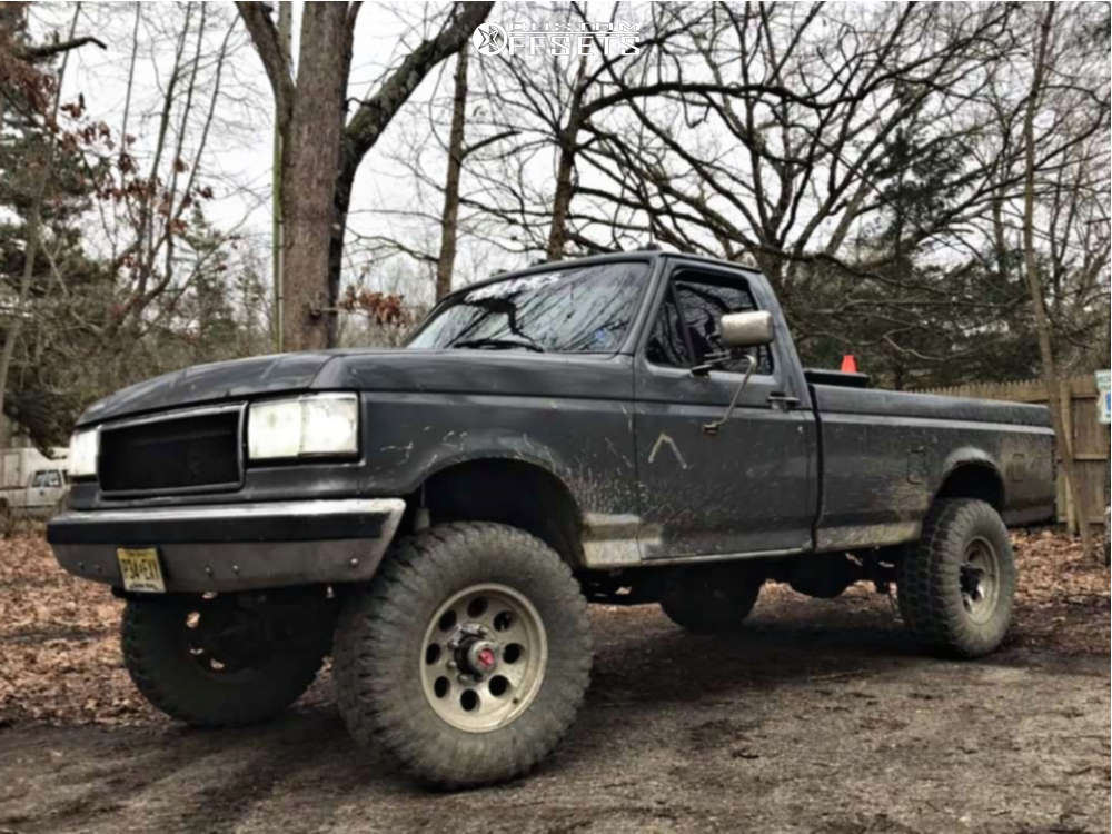 1991 Ford F-250 with 17x9 -6 Pro Comp Series 69 and 35/12.5R17 Ironman ...