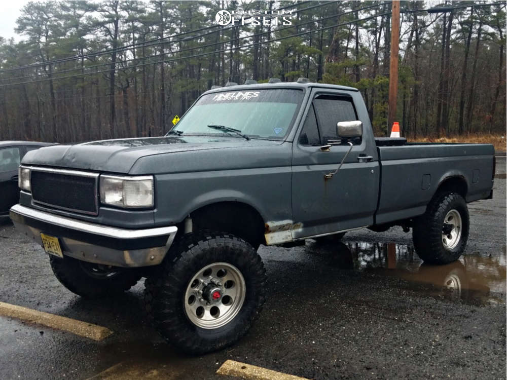 1991 Ford F-250 with 17x9 -6 Pro Comp Series 69 and 35/12.5R17 Ironman ...