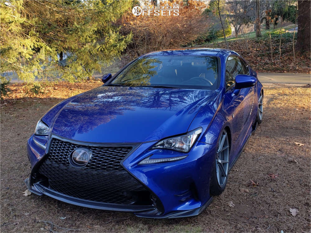 2015 Lexus RC350 with 19x9.5 38 Verde Axis and 245/40R19 Firestone ...