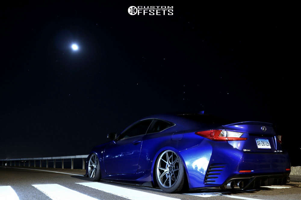 2015 Lexus RC350 with 19x9.5 38 Verde Axis and 245/40R19 Firestone ...