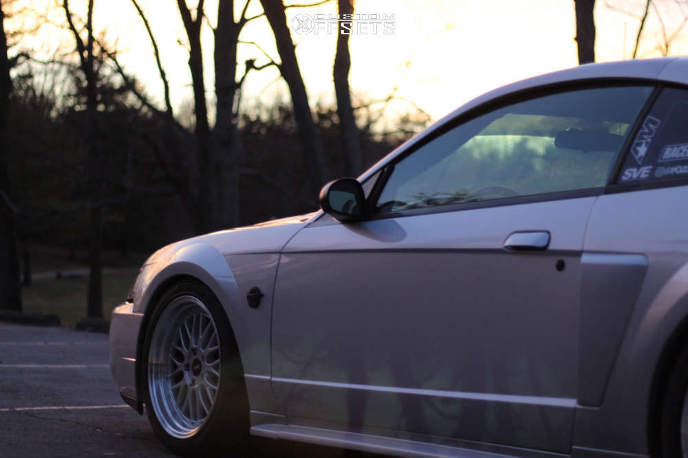2003 Ford Mustang with 18x10.5 20 SVE Series 1 and 265/35R18 Nitto Nt05 ...