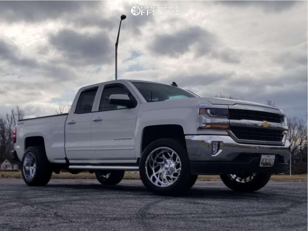 2016 Chevrolet Silverado 1500 with 20x12 -44 Savage Offroad Sa01 and ...