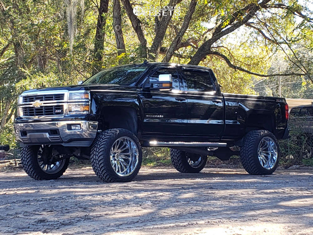2014 Chevrolet Silverado 1500 with 24x14 -76 Tuff T2a and 37/13.5R24 ...