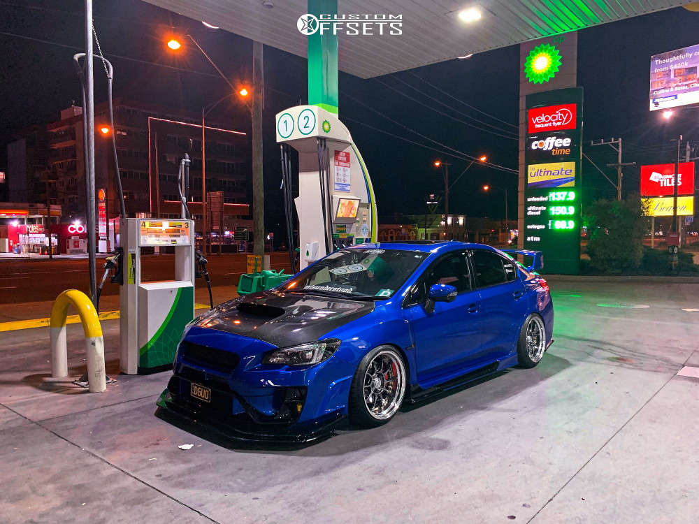 2017 Subaru WRX with 18x9.5 18 SSR Sp5 and 225/40R18 Michelin Pilot ...