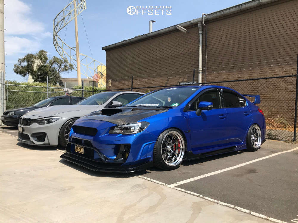 2017 Subaru WRX with 18x9.5 18 SSR Sp5 and 225/40R18 Michelin Pilot ...