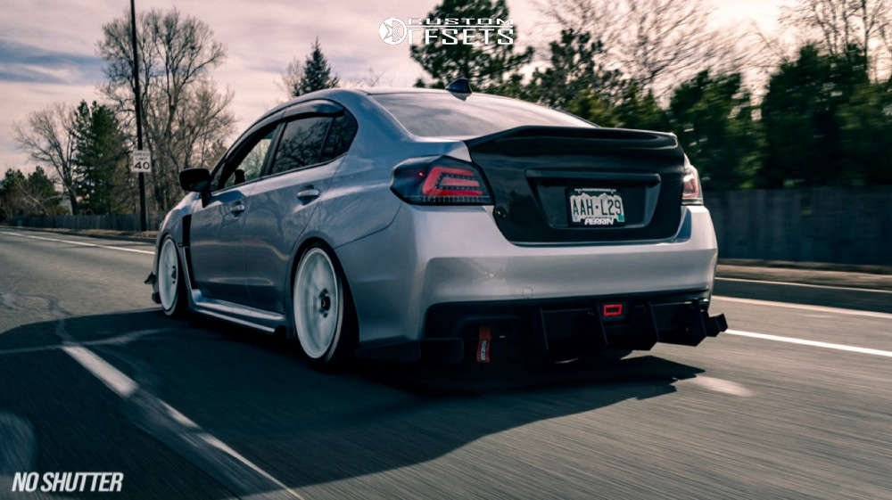 2018 Subaru WRX with 18x9.5 35 Cosmis Racing R1 and 255/35R18 Firestone ...