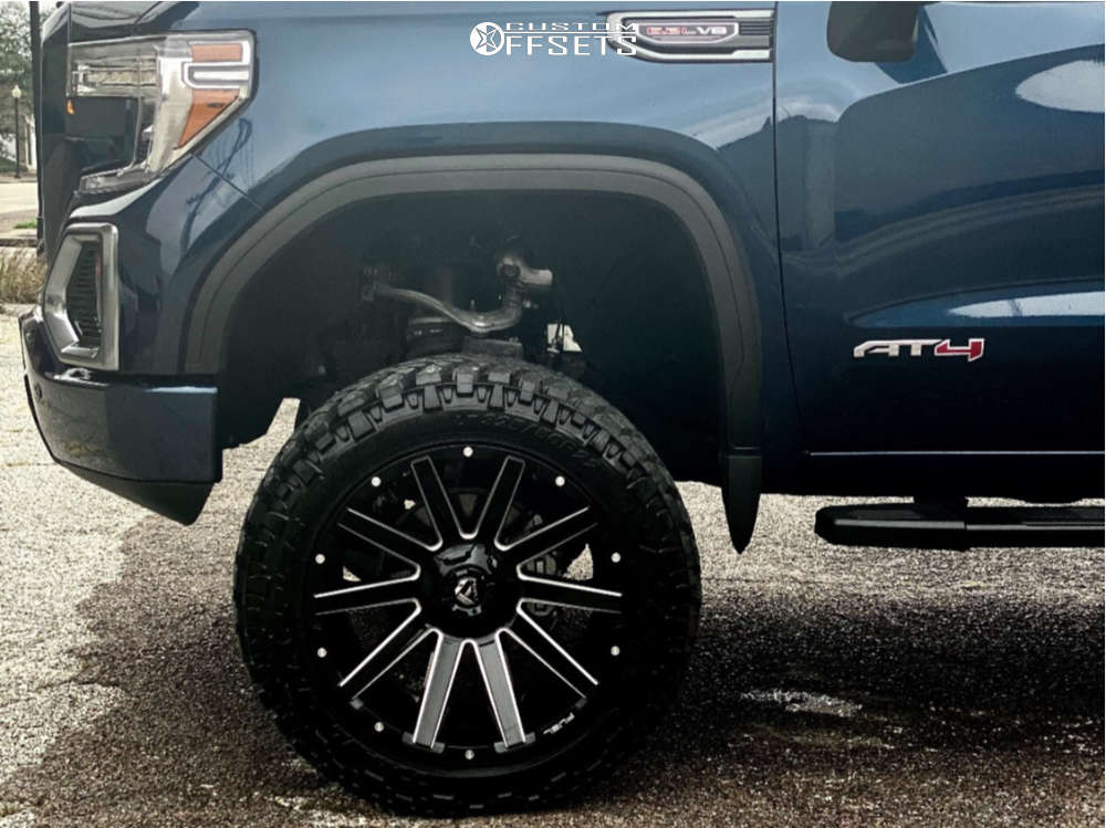 2019 GMC Sierra 1500 with 22x12 -44 Fuel Contra and 325/50R22 Nitto ...