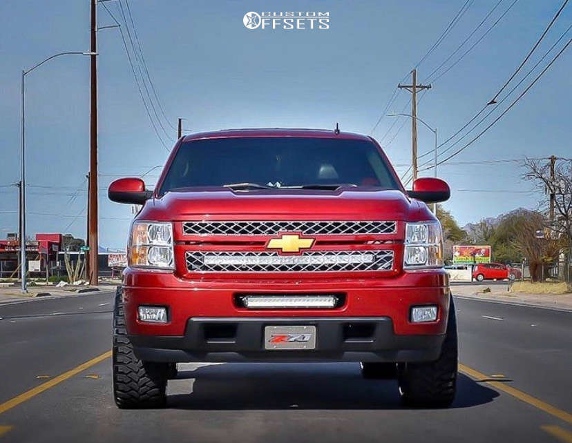 2008 Chevrolet Silverado 1500 with 22x12 -51 Fuel Forged Ffc39 and 33/ ...