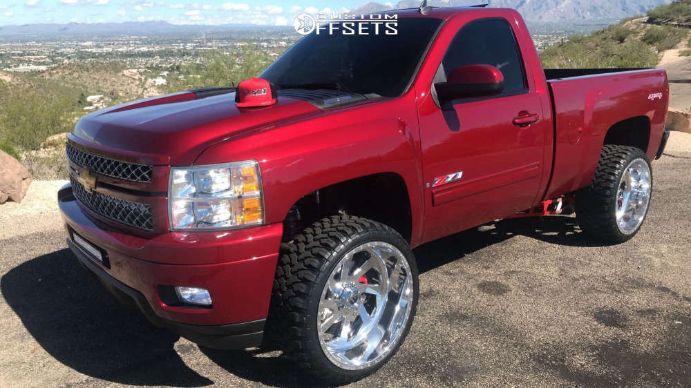2008 Chevrolet Silverado 1500 with 22x12 -51 Fuel Forged Ffc39 and 33/ ...
