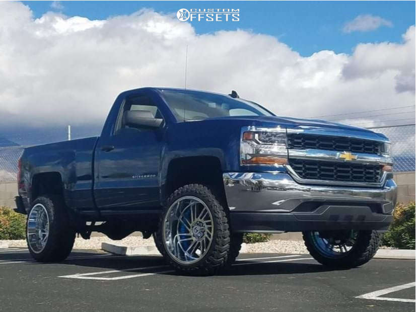 2017 Chevrolet Silverado 1500 with 22x12 -44 Hostile Stryker and 33/12.5R22 Atturo Trail Blade ...