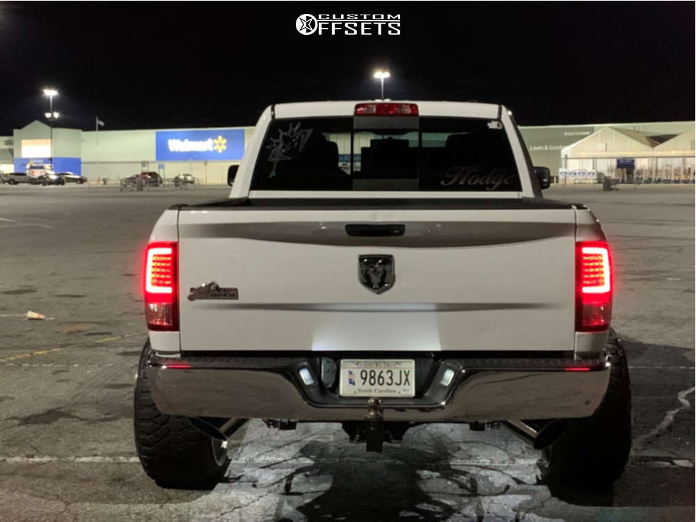 2012 Ram 1500 with 24x14 -76 Dropstars 655c and 33/12.5R24 RBP Repulsor ...