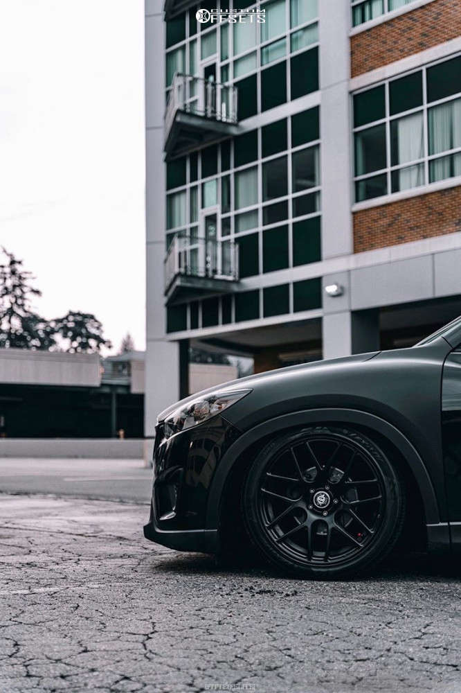 2014 Mazda CX-5 with 19x8.5 35 Curva C7 and 235/45R19 Lexani and Stock ...