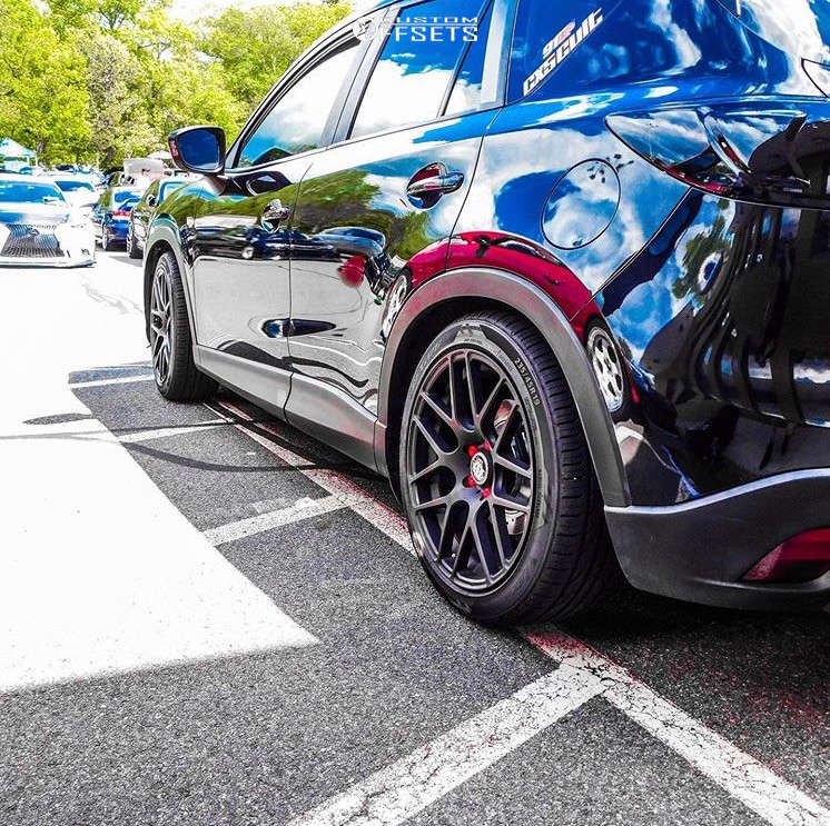 2014 Mazda CX-5 with 19x8.5 35 Curva C7 and 235/45R19 Lexani and Stock ...