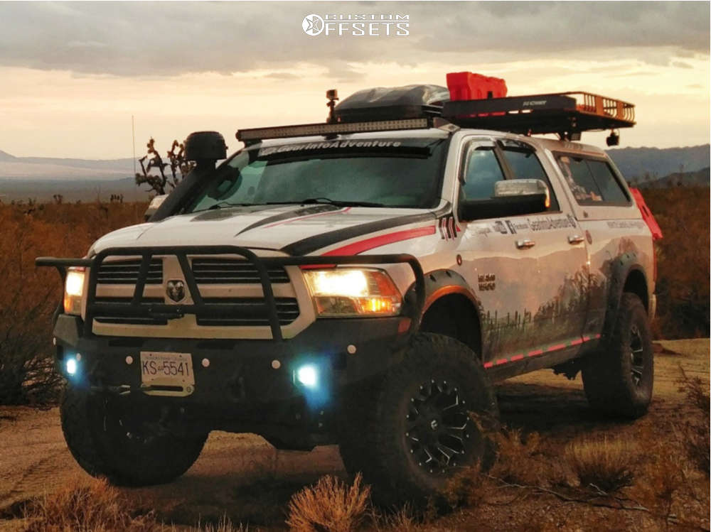 2014 Ram 1500 with 17x9 1 Fuel Assault and 37/12.5R17 Nitto Ridge ...