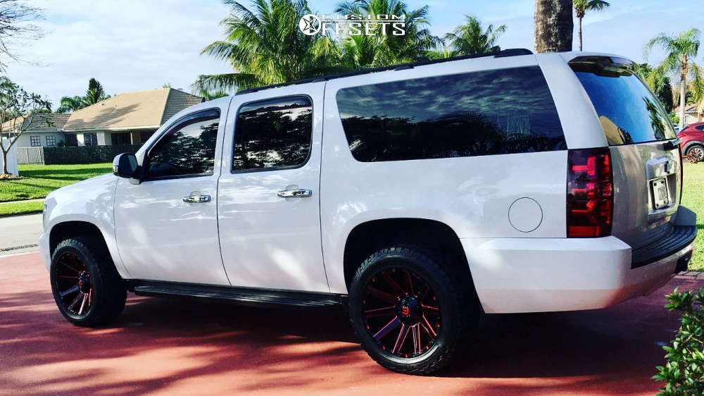 2012 Chevrolet Suburban 1500 with 20x10 -19 Fuel Contra and 275/55R20 ...