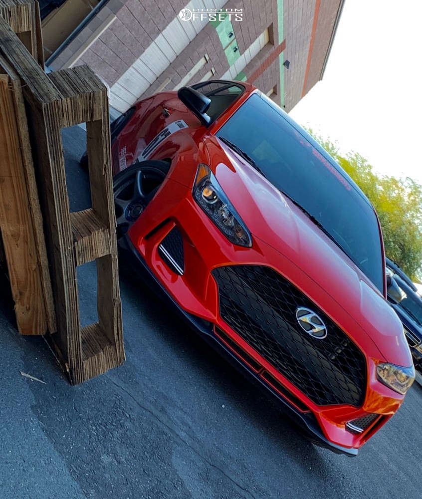 2019 Hyundai Veloster with 18x9 35 Kansei Tandem and 235/40R18 ...