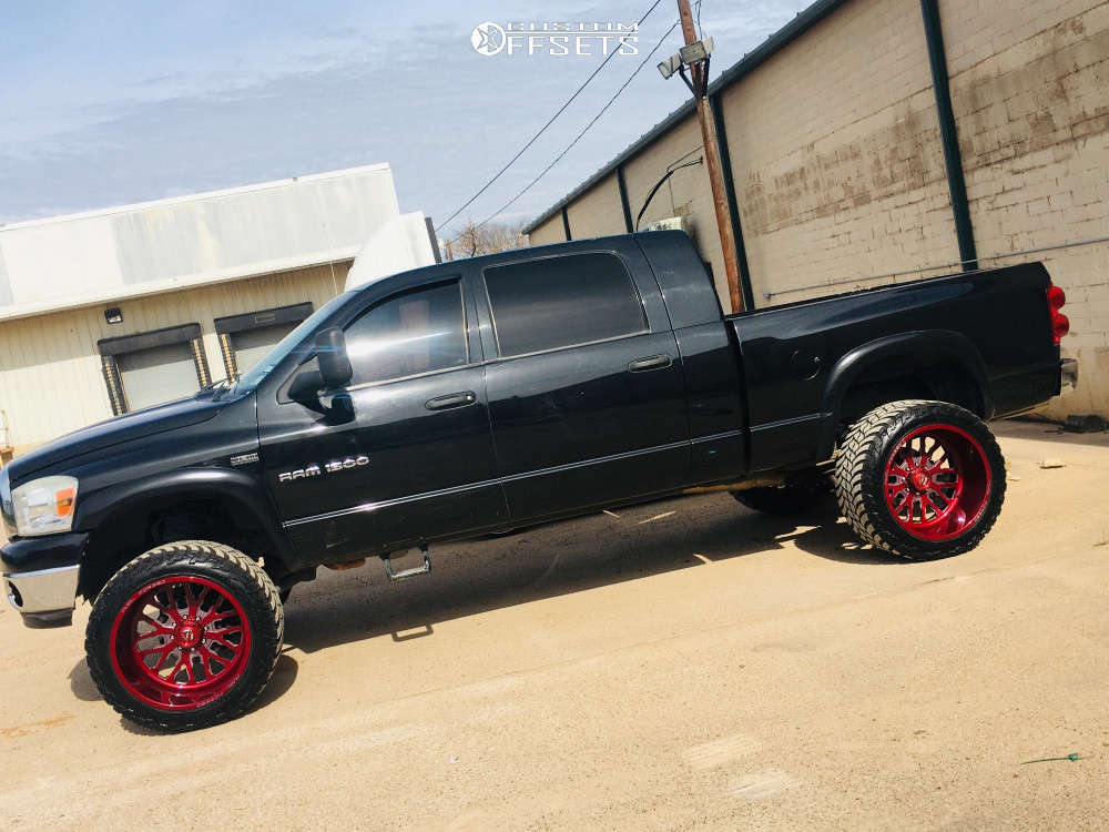 2007 Dodge Ram 1500 with 24x14 -76 Fuel Forged Ff45 and 37/13.5R24 AMP ...