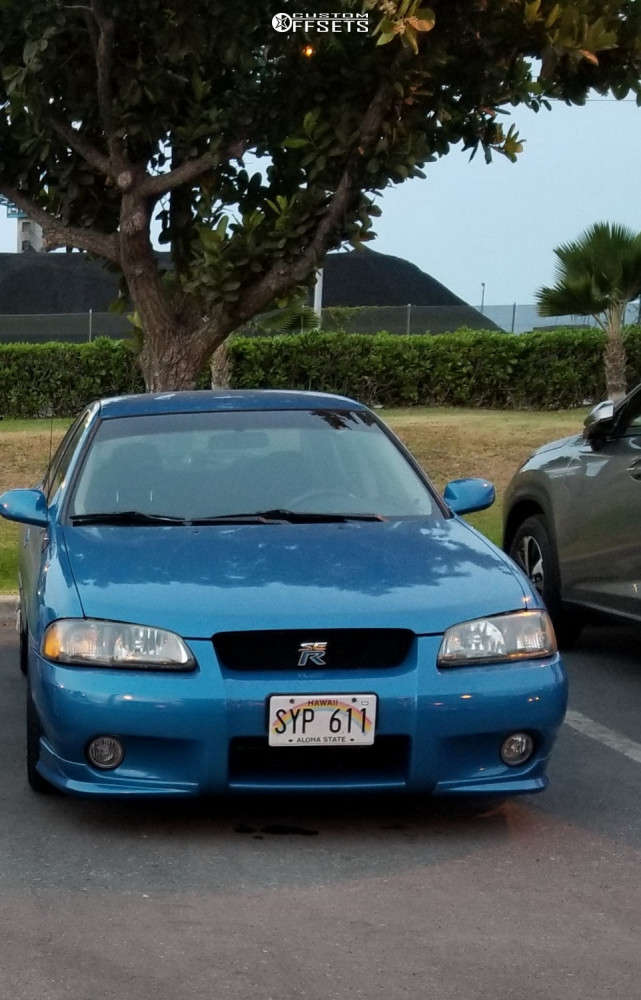 2002 Nissan Sentra with 17x7.5 47 Rays Engineering 57cr and 225/45R17 ...