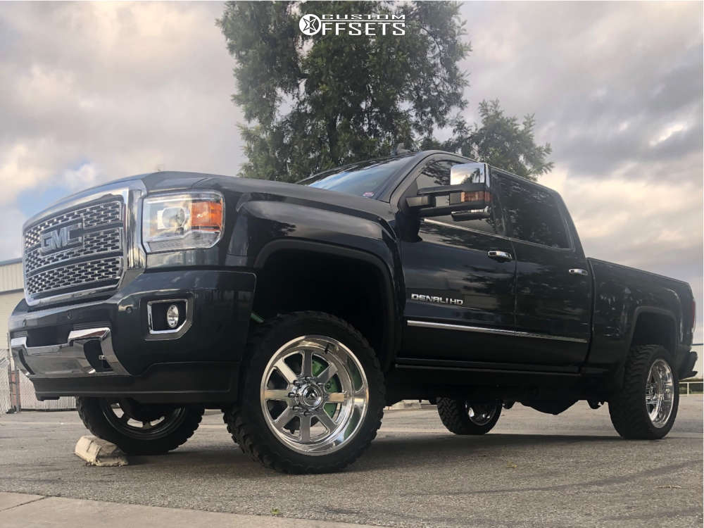 2018 GMC Sierra 2500 HD with 22x10 -25 Fuel Forged Ff09 and 33/12.5R22 ...