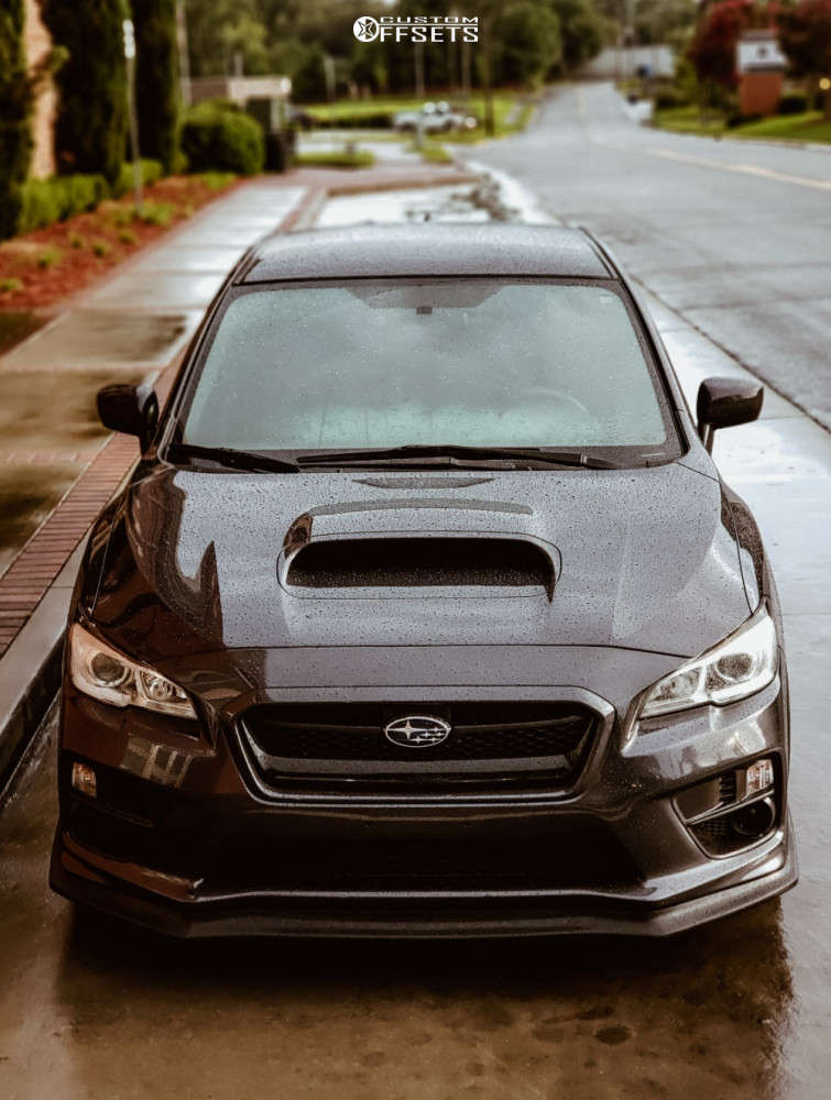 2016 Subaru WRX with 18x9.5 35 Konig Ampliform and 255/40R18 Falken ...