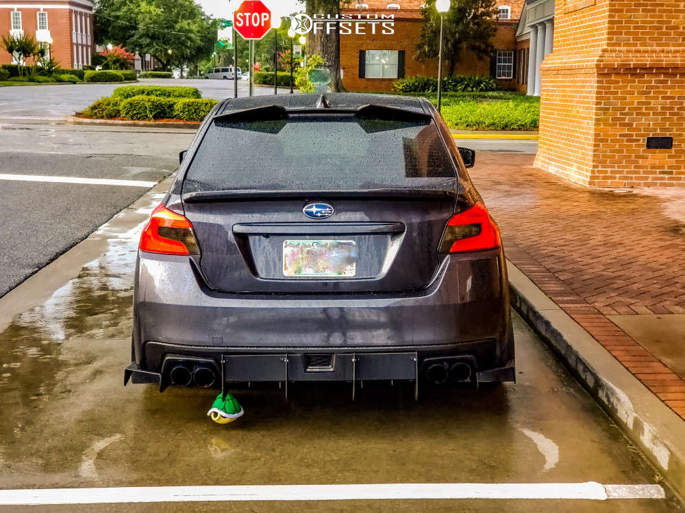 2016 Subaru WRX with 18x9.5 35 Konig Ampliform and 255/40R18 Falken ...
