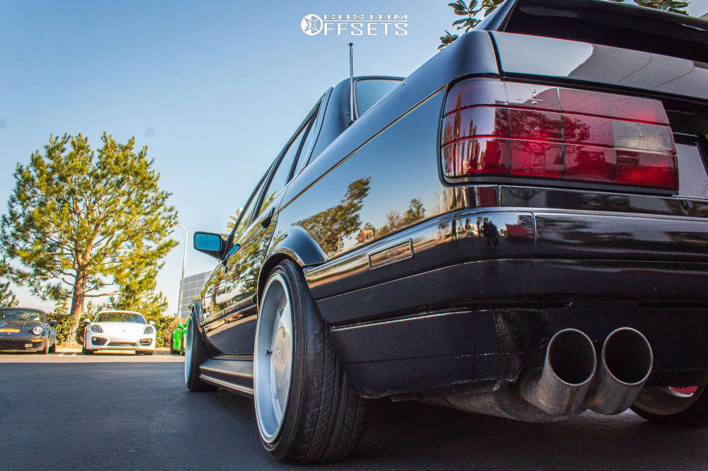 1991 BMW 325i with 17x8 13 Borbet Type A and 205/40R17 Kumho Ps91 and ...