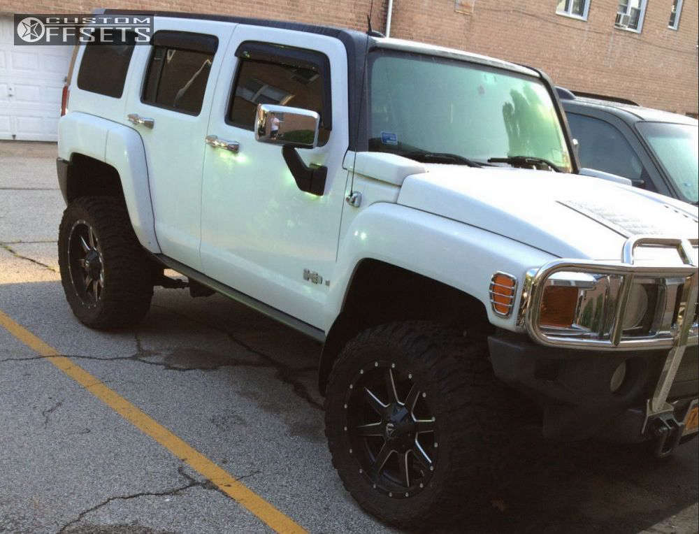 2006 Hummer H3 with 20x9 1 Fuel Maverick and 33/10.5R20 Mud Claw 3000 ...