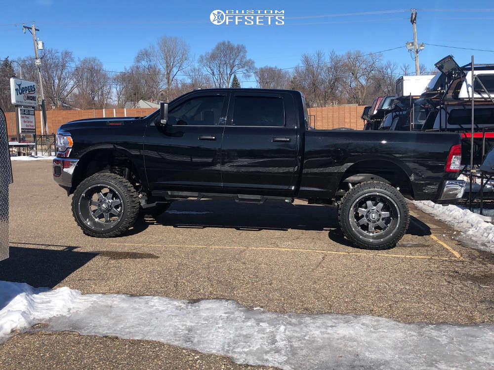 2019 Ram 2500 with 24x14 -76 Grid Gd01 and 37/13.5R24 Federal Xplora M ...
