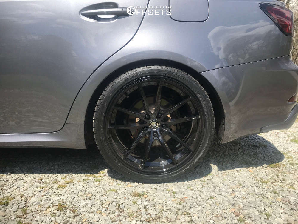 2012 Lexus IS250 with 19x8.5 30 Konig Oversteer and 235/35R19 Achilles ...