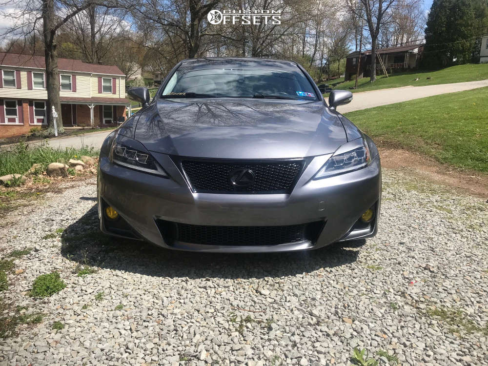 2012 Lexus IS250 with 19x8.5 30 Konig Oversteer and 235/35R19 Achilles ...