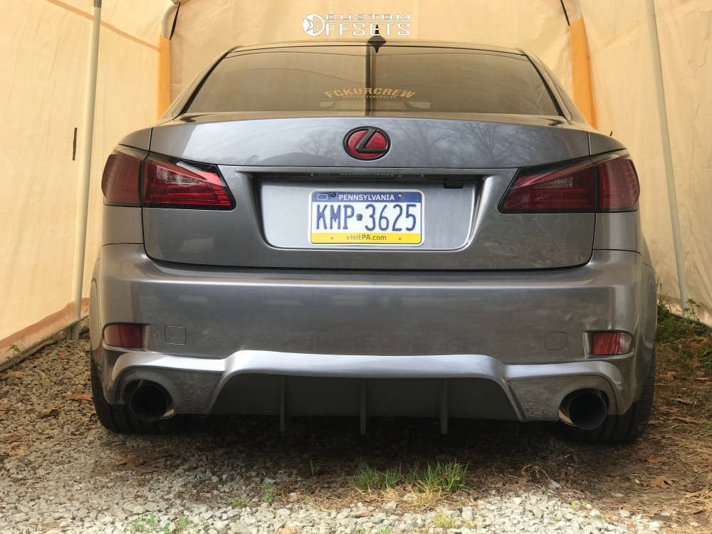 2012 Lexus IS250 with 19x8.5 30 Konig Oversteer and 235/35R19 Achilles ...