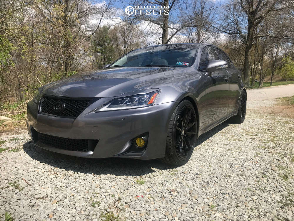 2012 Lexus IS250 with 19x8.5 30 Konig Oversteer and 235/35R19 Achilles ...