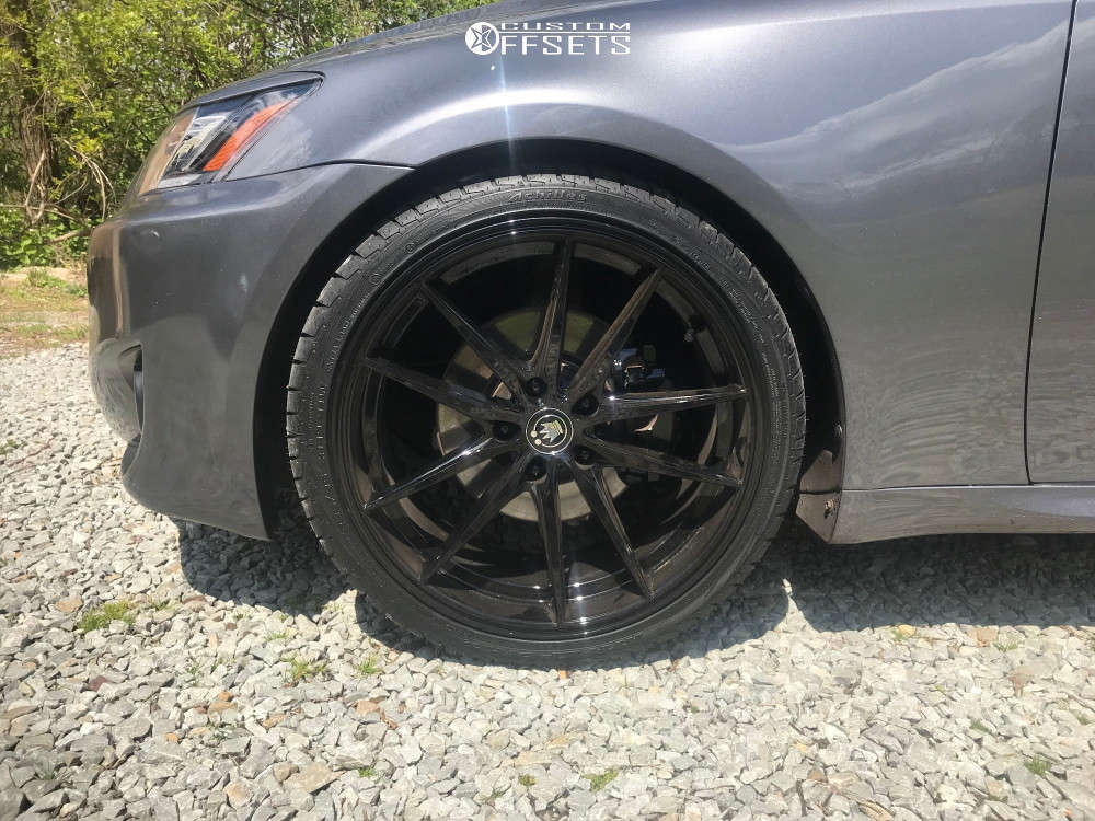 2012 Lexus IS250 with 19x8.5 30 Konig Oversteer and 235/35R19 Achilles ...
