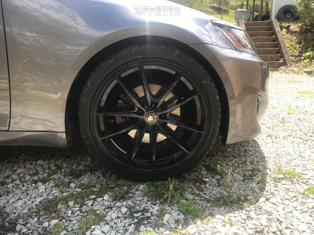2012 Lexus IS250 with 19x8.5 30 Konig Oversteer and 235/35R19 Achilles ...