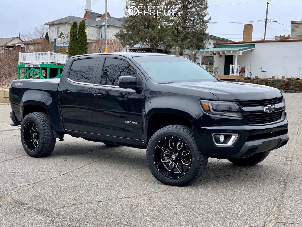 2016 Chevrolet Colorado with 20x10 -24 Havok H109 and 275/55R20 Atturo ...