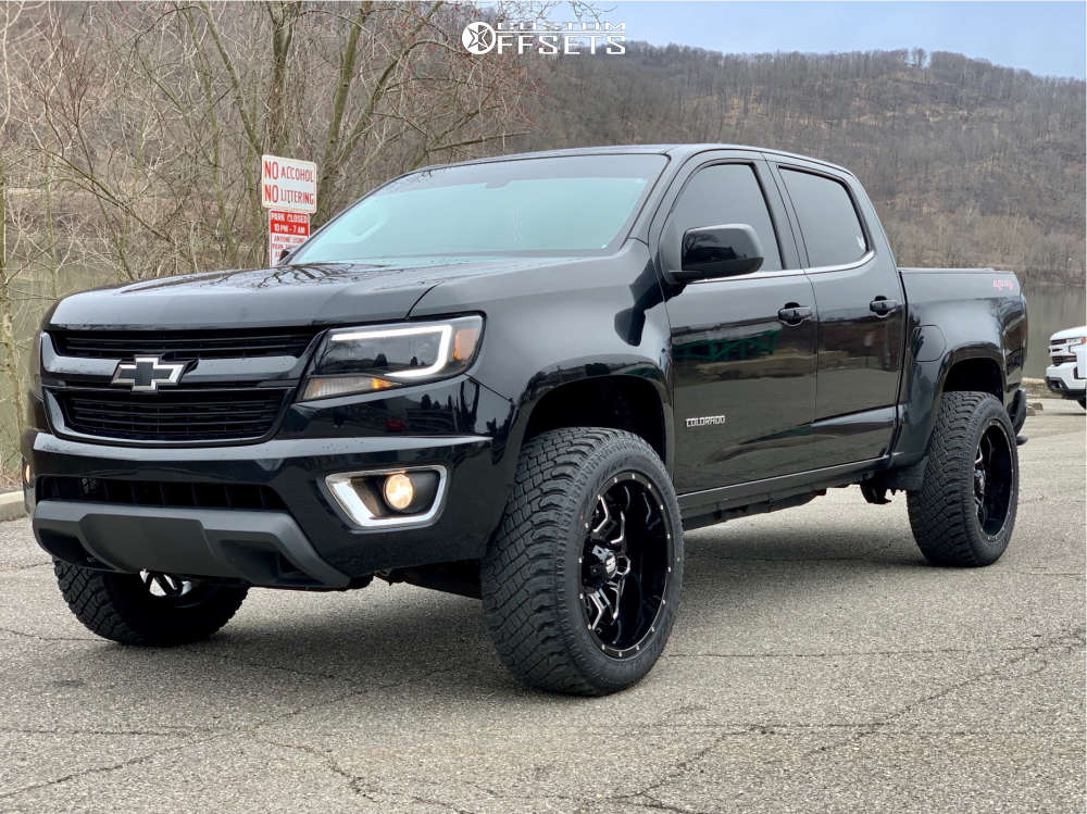 2016 Chevrolet Colorado with 20x10 -24 Havok H109 and 275/55R20 Atturo ...