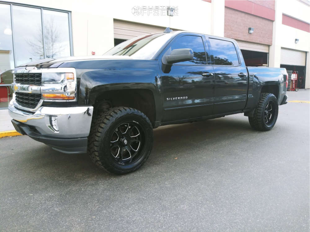2017 Chevrolet Silverado 1500 with 20x10 -12 LRG 119 and 33/12.5R20 ...