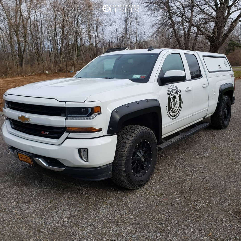 2017 Chevrolet Silverado 1500 with 18x9 18 Mayhem Warrior and 275/65R18 ...