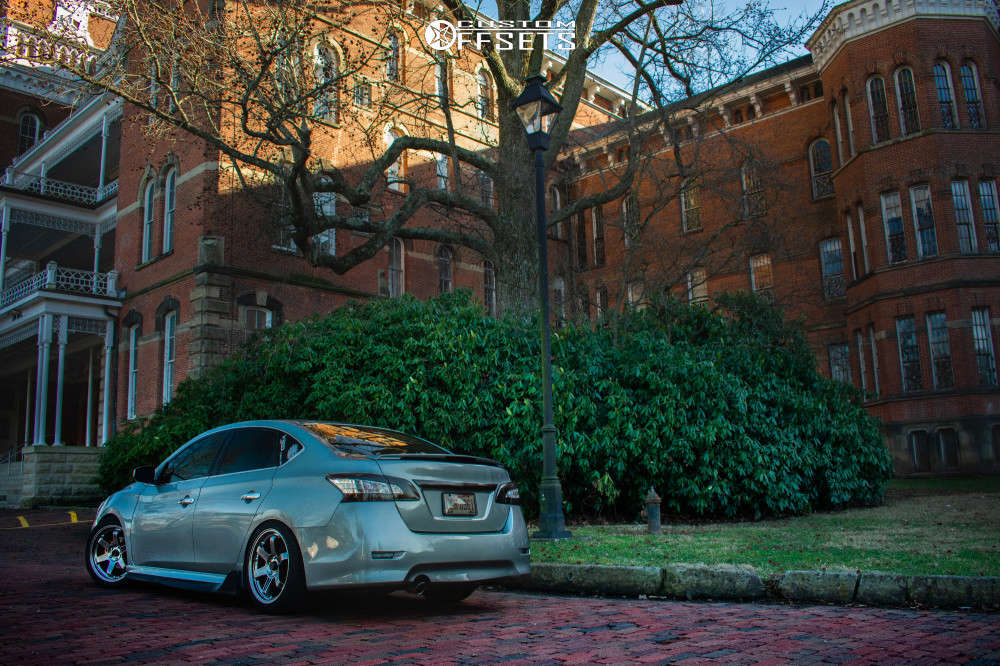 2014 Nissan Sentra with 18x8.5 35 Varrstoen Es2 and 225/45R18 Achilles ...