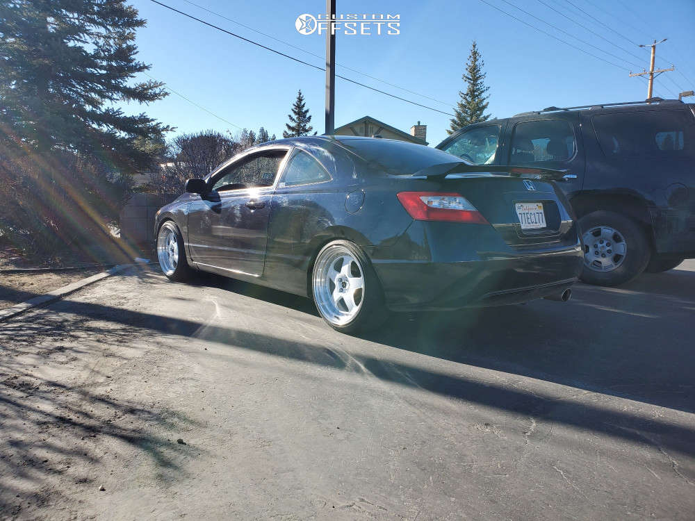 2006 Honda Civic with 18x9 30 JNC Jnc010 and 215/40R18 Kumho Solus Kh25 ...