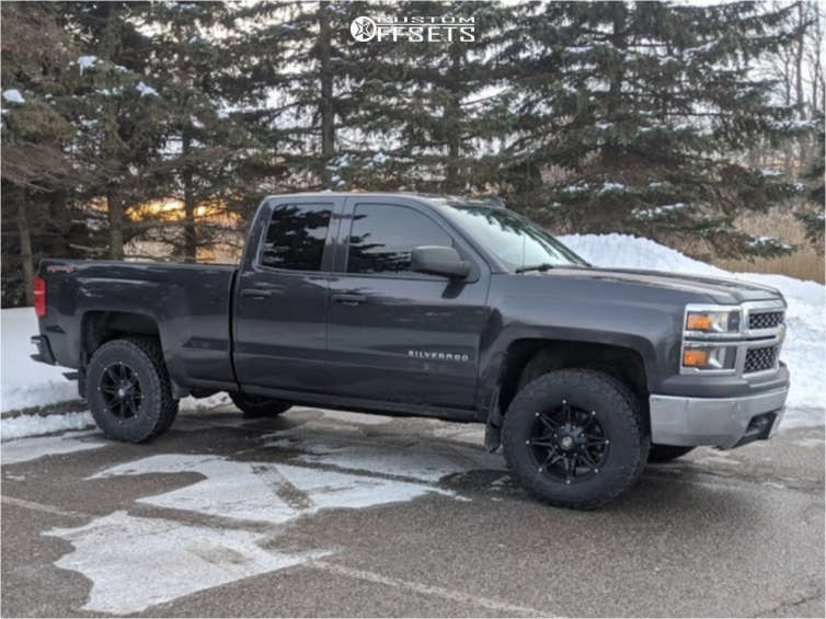 2015 Chevrolet Silverado 1500 with 18x9 18 Mayhem Rampage and 275/70R18 ...