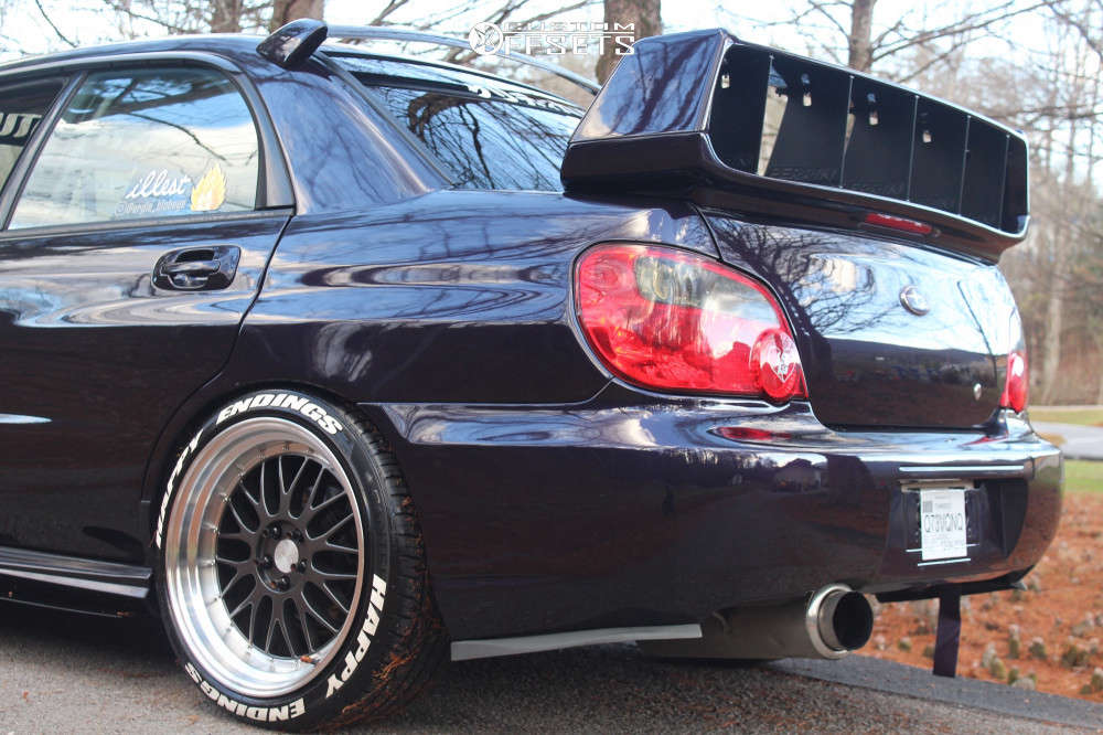 2004 Subaru WRX with 18x9.5 35 ESR Sr01 and 235/40R18 Pantera Sport As ...