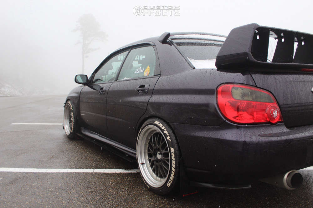 2004 Subaru WRX with 18x9.5 35 ESR Sr01 and 235/40R18 Pantera Sport As ...