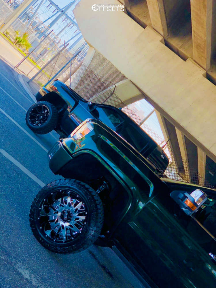 2014 GMC Sierra 1500 with 22x12 -44 American Truxx Dna and 35/12.5R22 ...