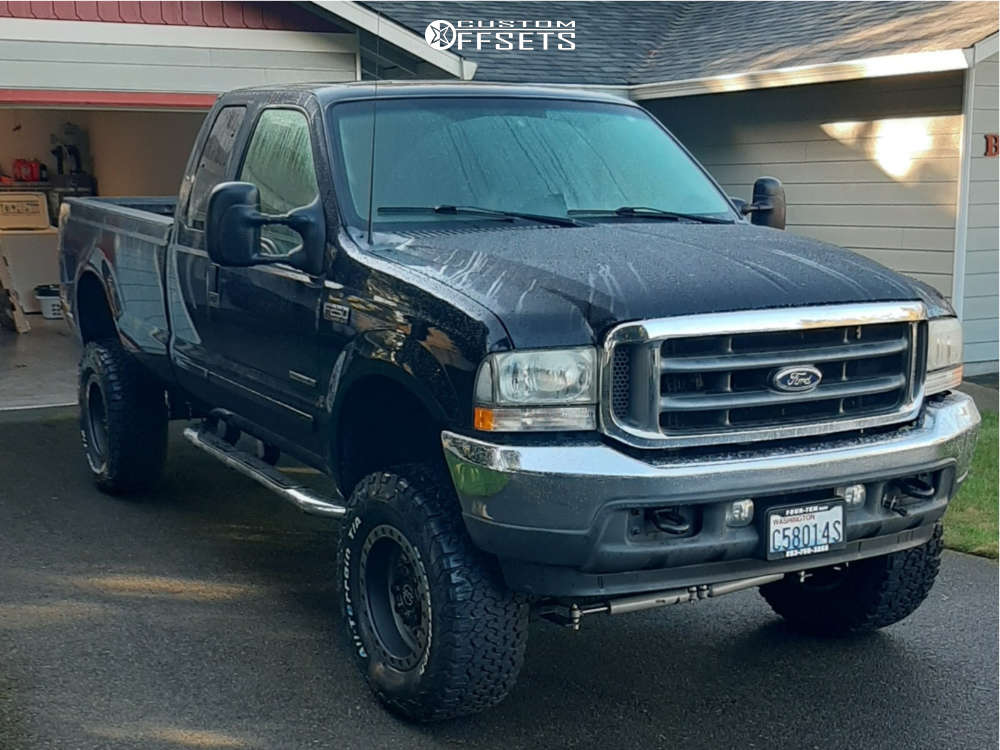 2002 Ford F-250 Super Duty with 18x9.5 -18 Black Rhino Abrams and 325 ...