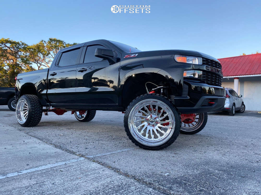 2019 Chevrolet Silverado 1500 with 26x14 -76 Fuel Forged FF30 and 35/14 ...