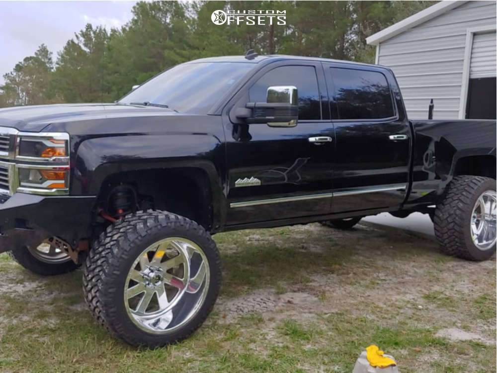 2014 Chevrolet Silverado 1500 with 24x14 -76 Fuel Forged Ff02 and 375 ...